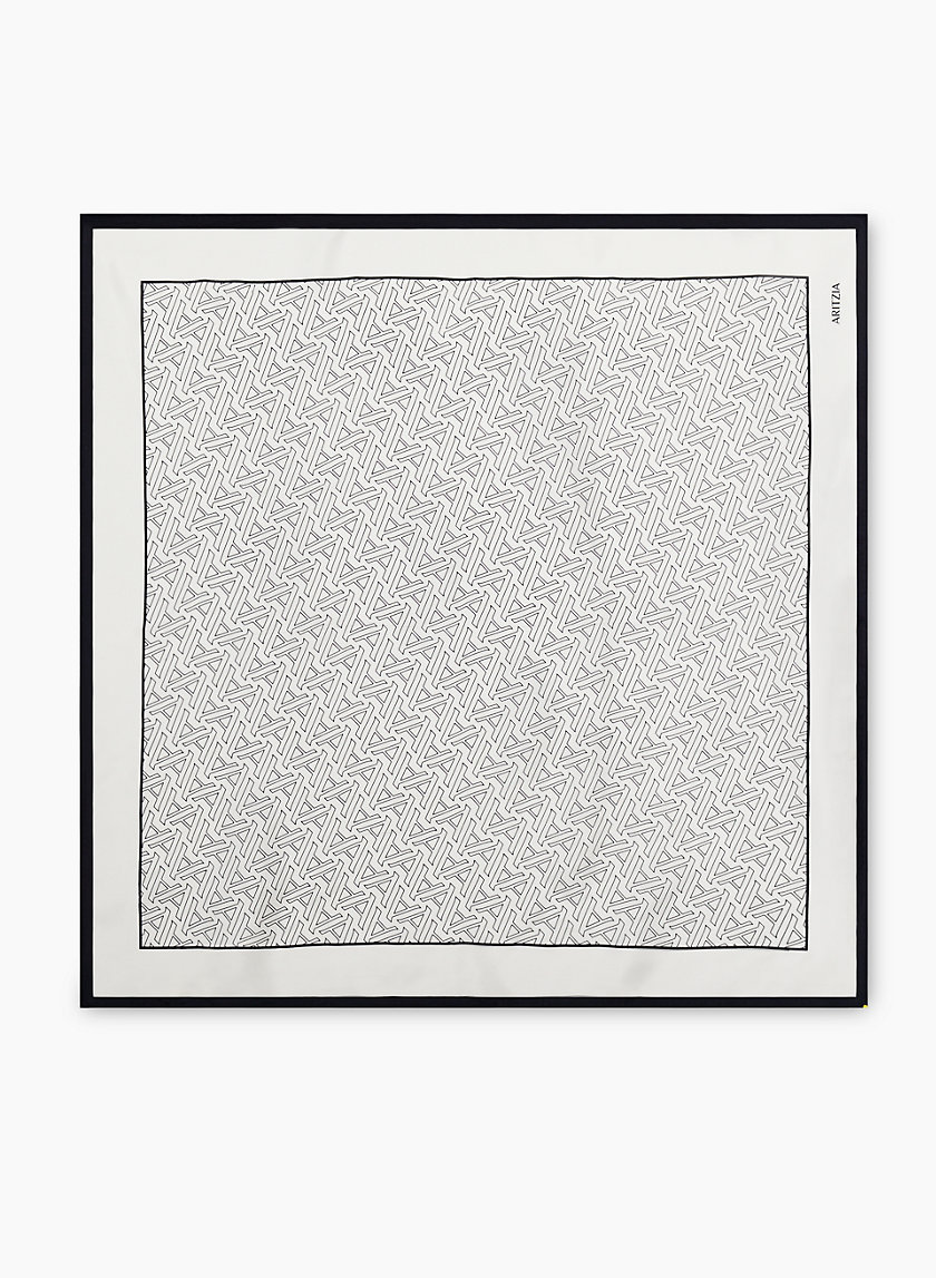 Aritzia ELITE MONOGRAM SILK SCARF