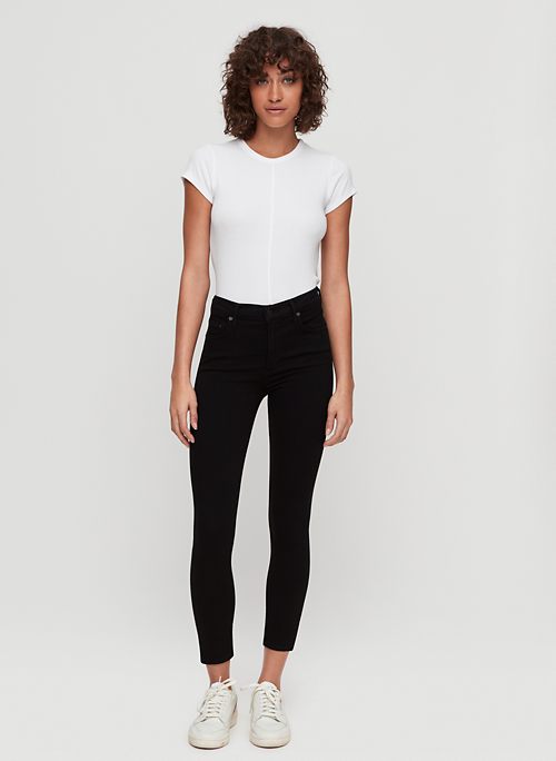 Citizens of Humanity ROCKET CROP ALL BLACK | Aritzia CA