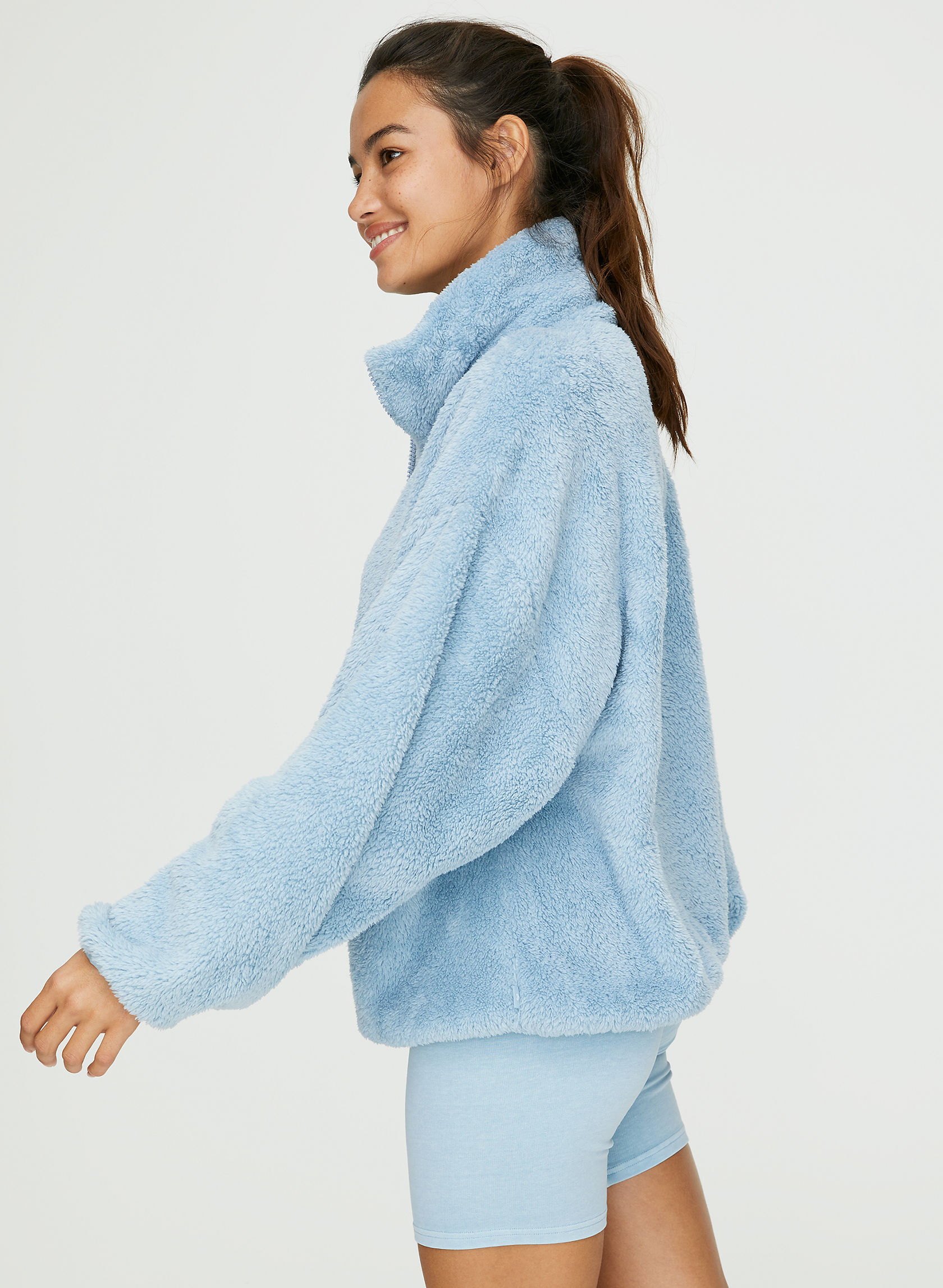 Tna FUZZY ZIP MOCKNECK | Aritzia CA